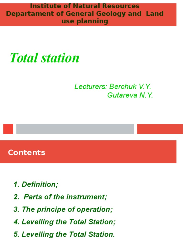 An Introduction to Total Station Surveying: Components, Principles of ...
