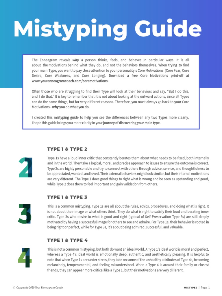 Mistyping Guide: Why A Person Thinks, Feels, and Behaves in Particular ...