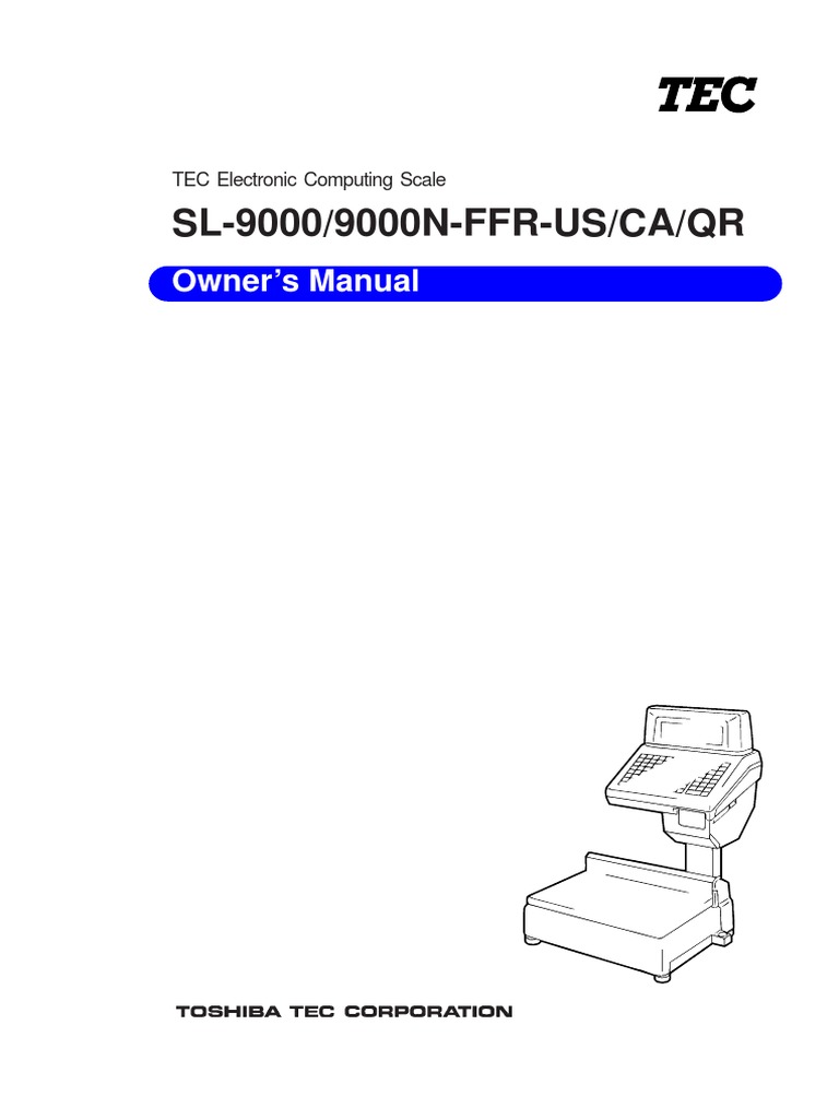 SL-9000/9000N-FFR-US/CA/QR: Owner's Manual | PDF | Electrical ...