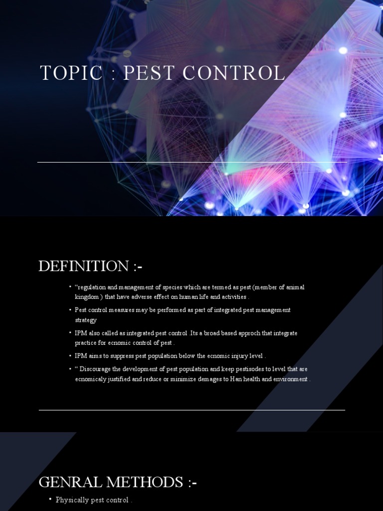 Topic: Pest Control | PDF