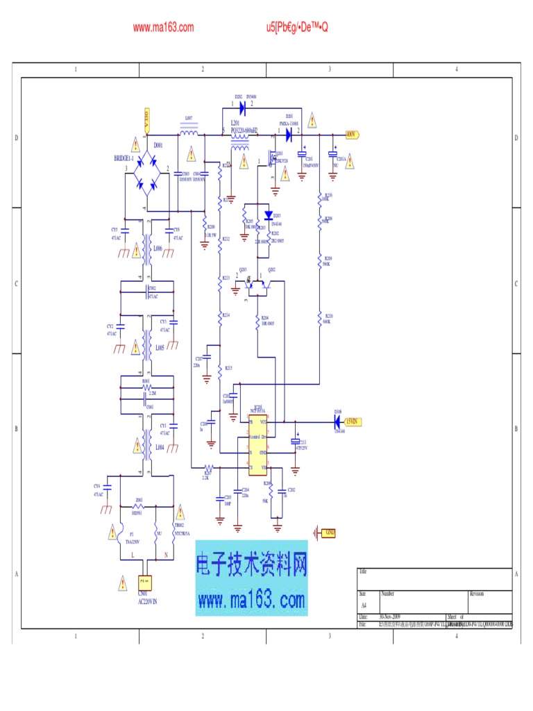 L201 PQ3220-680uH D001 BRIDGE1-1: FB VCC | PDF