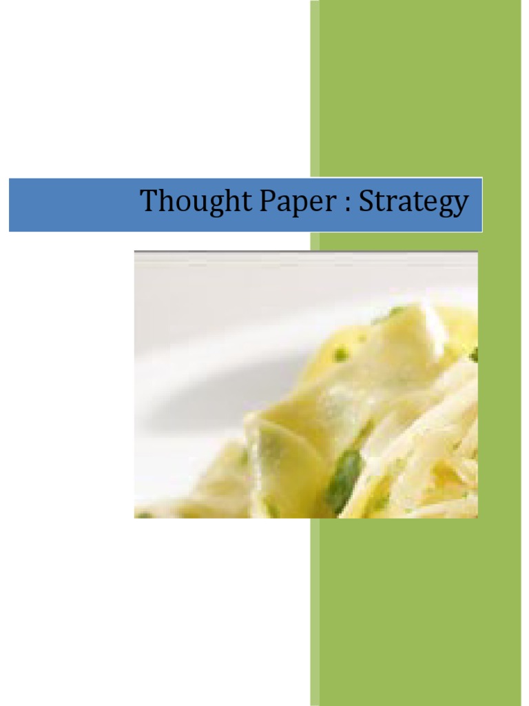 Thought Paper | Download Free PDF | Brand | Strategic Management