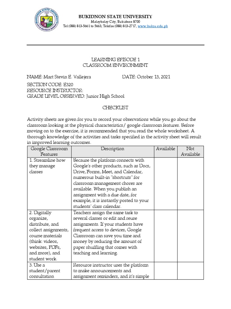 Episode 1 (JHS) | PDF | Classroom | Teachers