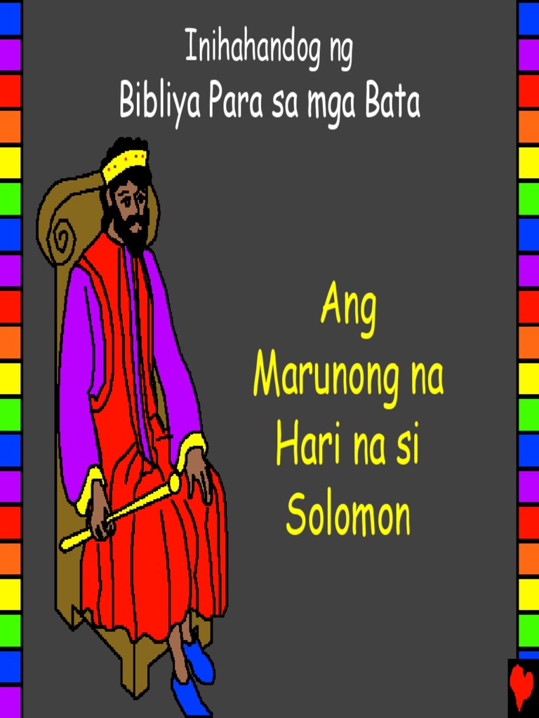 Wise King Solomon Tagalog PDA | PDF