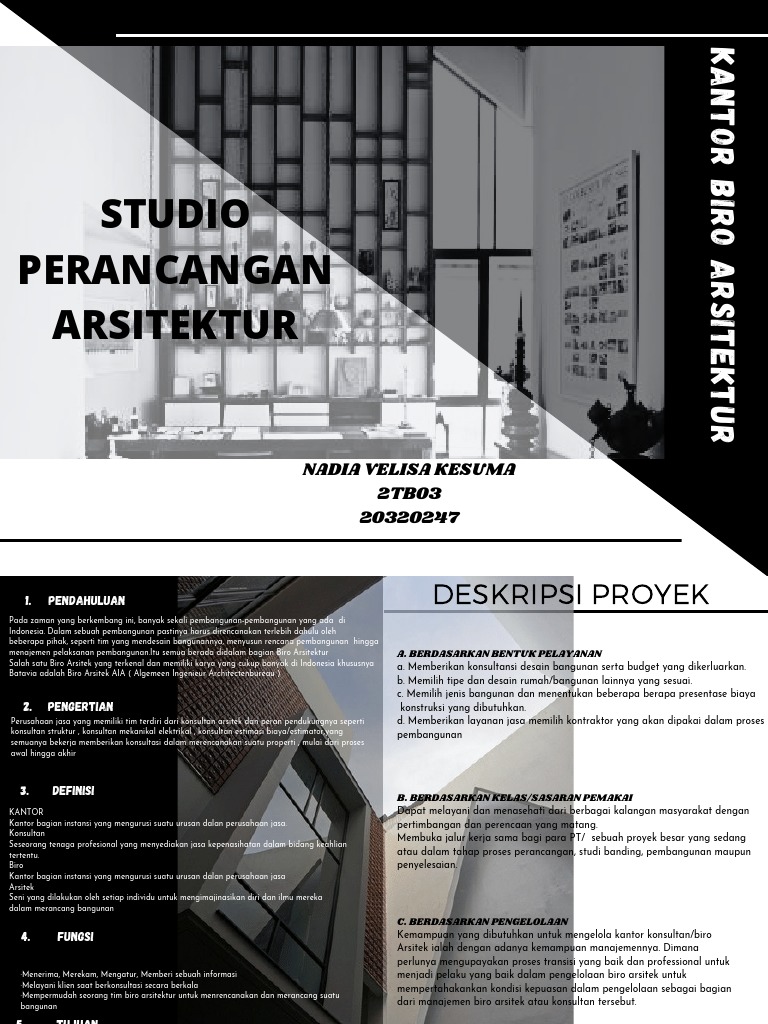 Studio Perancangan Arsitektur | PDF
