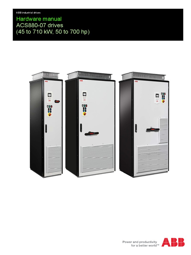 EN ACS880 07 HW Rev F A4 Screenres With Update Notice | PDF ...