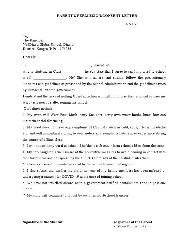 Consent Letter | PDF