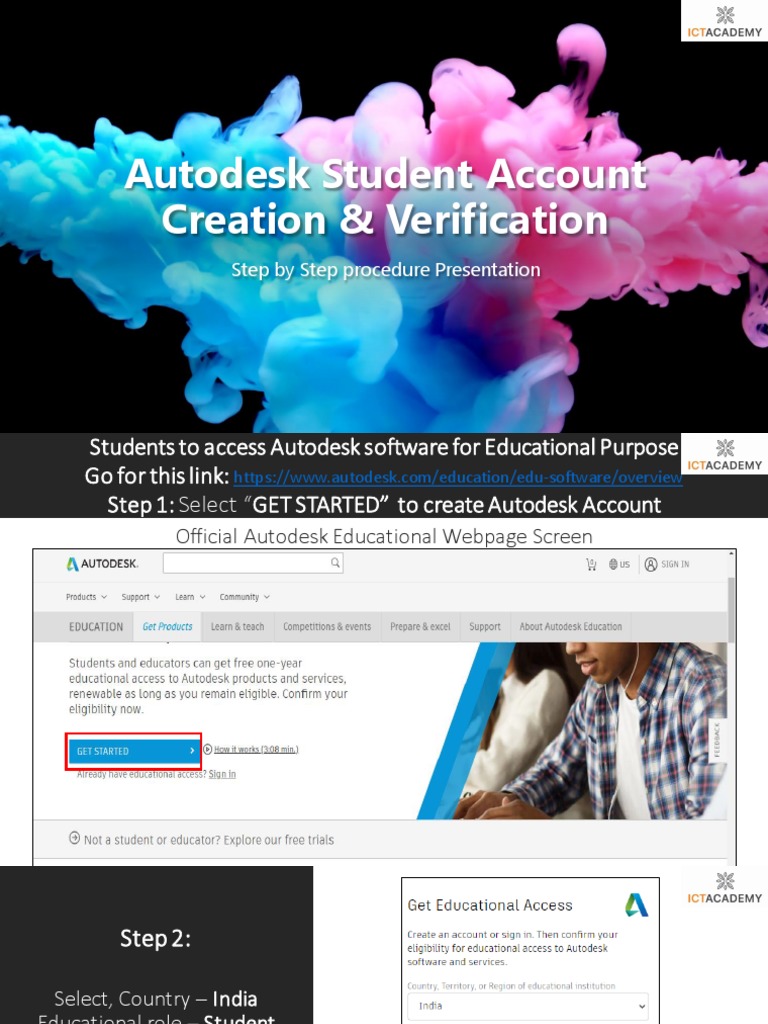 Create & Verify Autodesk Student Account | PDF | Verification And ...