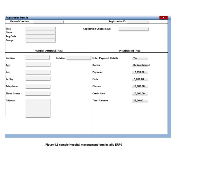 Hospital Registration and Payment Form | PDF