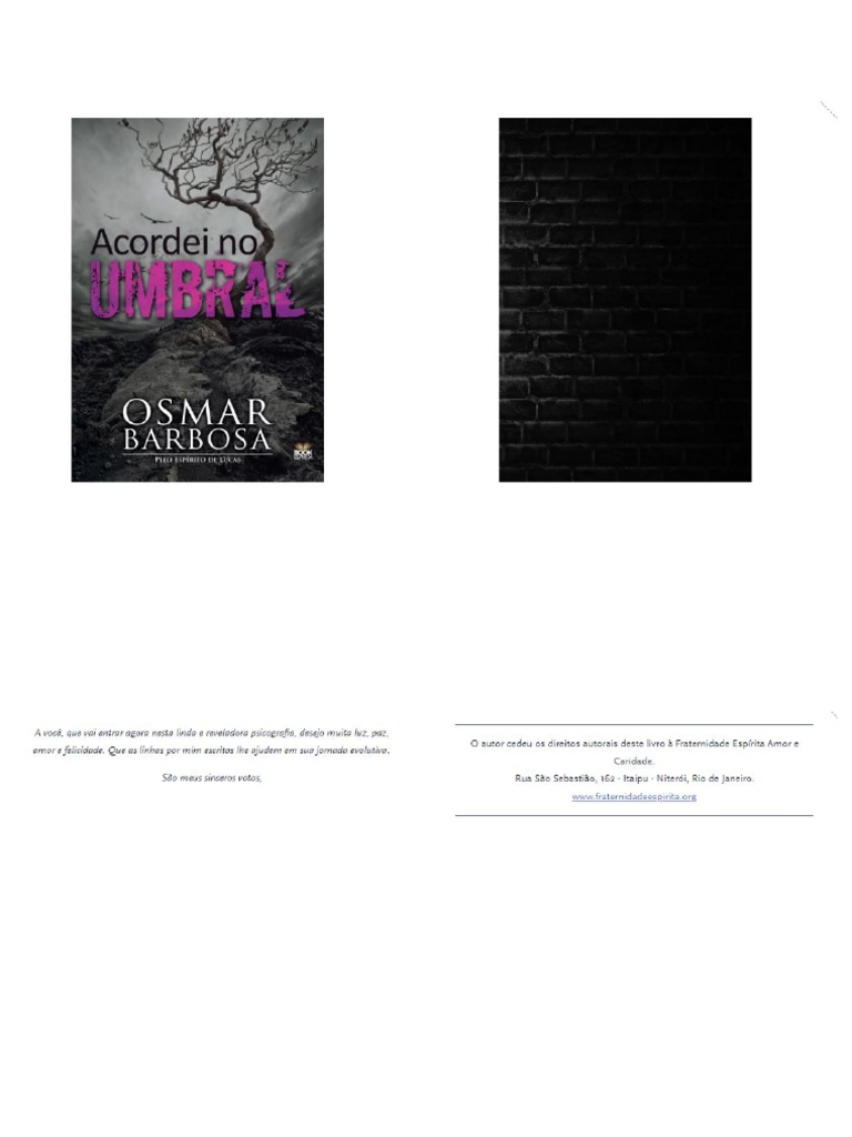 Acordei No Umbral - Osmar Barbosa | PDF