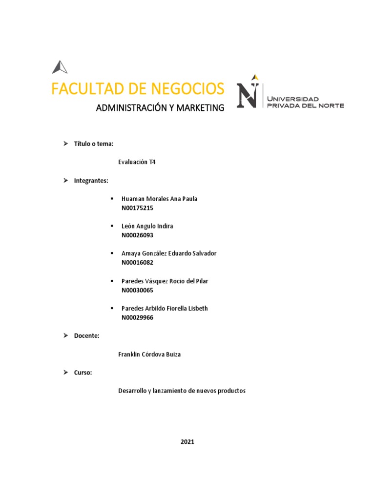 Evaluación T4 - Mapa Conceptual | PDF
