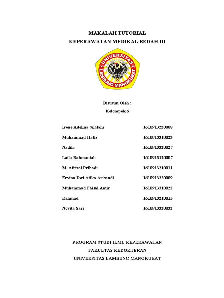 Cover Makalah Tutorial Stroke | PDF