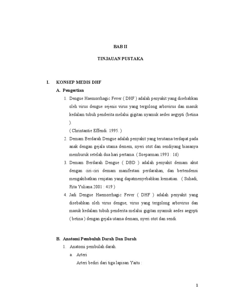 LP DHF I Fix Docx | PDF | Ilmu Sosial | Kesehatan Holistik