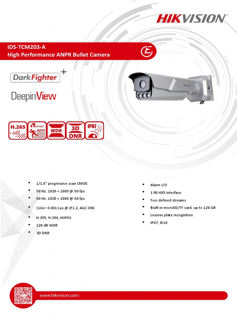 Datasheet of iDS-TCM203-A Bullet Camera - 20200320 | PDF | Computer ...