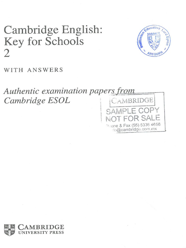 Cambridge English 2 | PDF