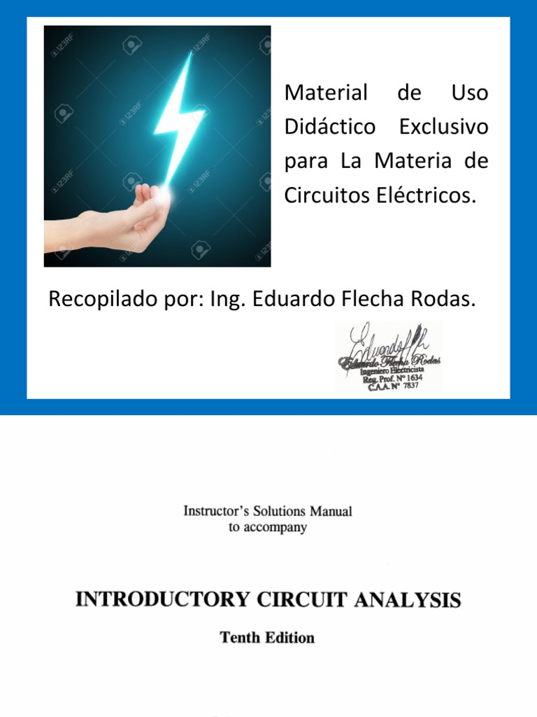 Boylestad (Introduccion A Analisis de Circuitos) - Solucionario - 10ma Edición | PDF
