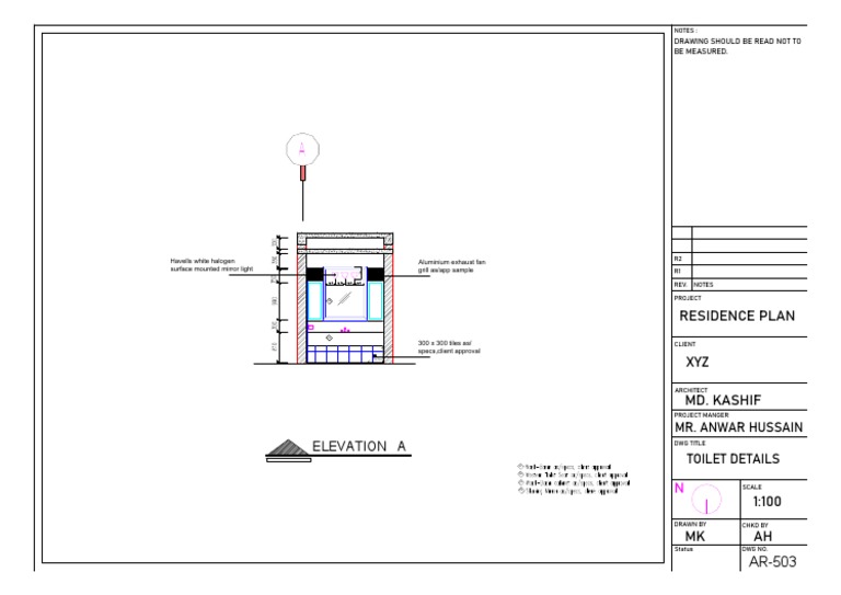 Toilet Elevation | PDF