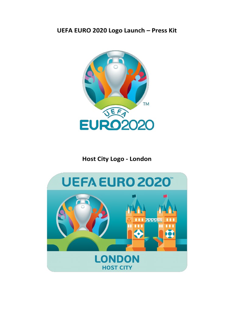 UEFA EURO 2020 Logo Launch - Press Kit | PDF | National Sports Teams ...