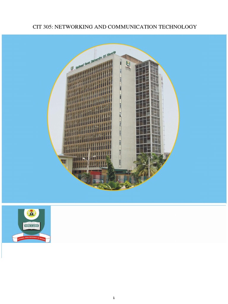 CIT 305 Improved Version | PDF | Computer Network | Transmission Medium