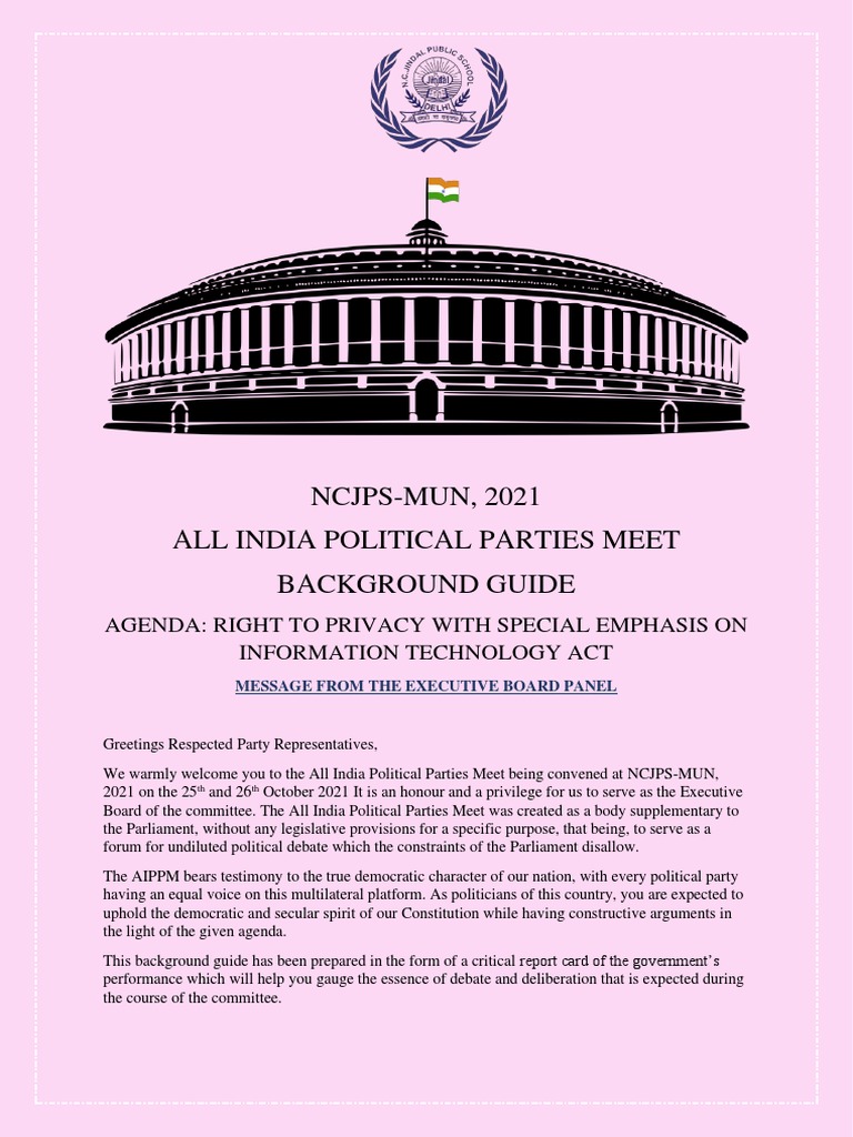 AIPPM 2021: Right to Privacy Agenda | PDF | Privacy | Right To Privacy