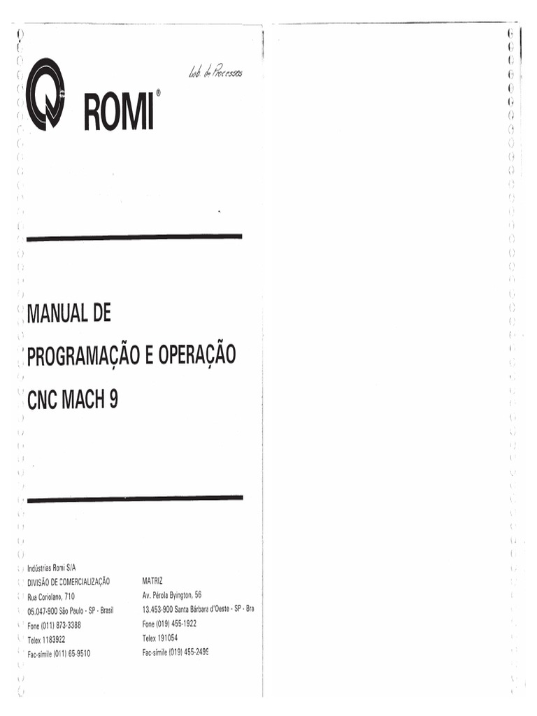 Manual CNC Mach 9 | PDF