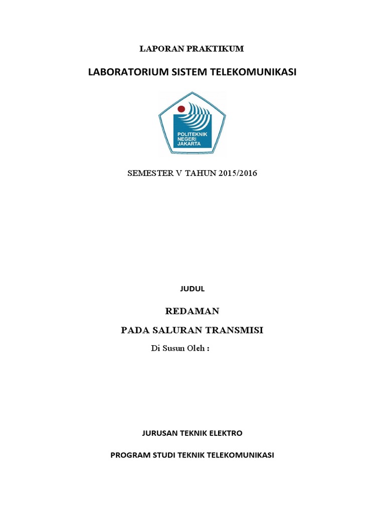 Redaman Saluran Transmisi SO 5125-7G | PDF