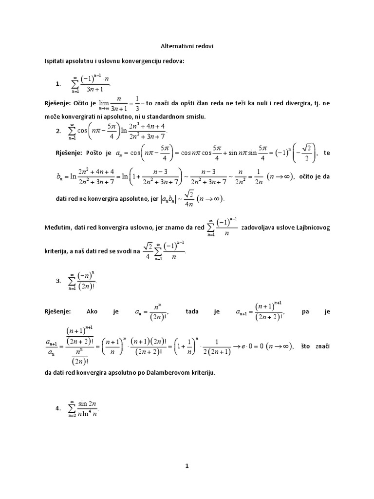 Alternativni Redovi | PDF