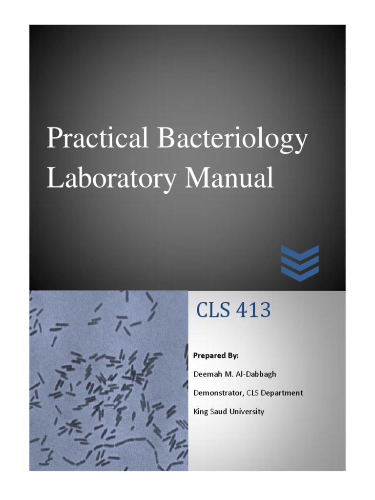 Bacteriology Lab Manual | PDF | Growth Medium | Chemistry