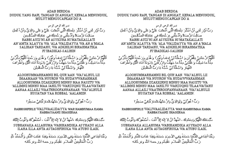 Adab Berdoa | PDF