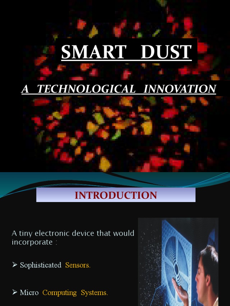 Presentation On Smart Dust | PDF | Science & Mathematics | Computers