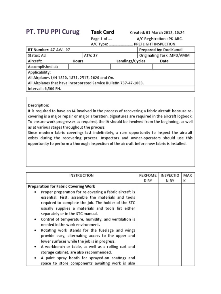 Aircraft Fabric Covering Guide | PDF | Paint | Adhesive