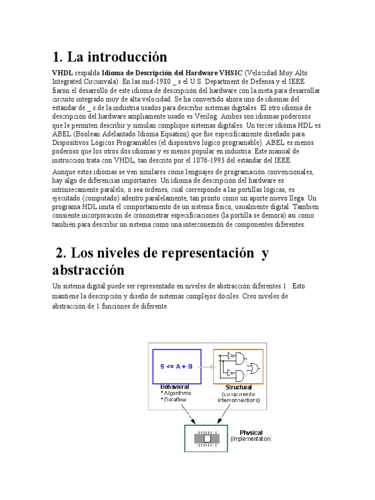 Tutorial VHDL | PDF | Vhdl | Puerta lógica