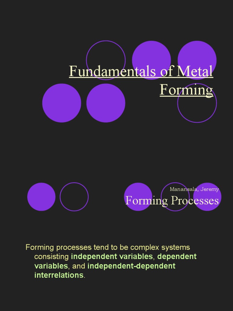 Cold Forming Process Fundamentals | PDF | Rolling (Metalworking ...