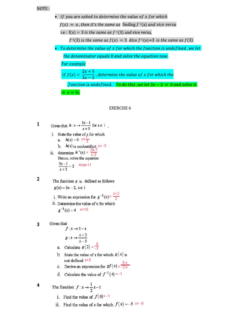 Functions - Chapter Wrap Up Ans | PDF