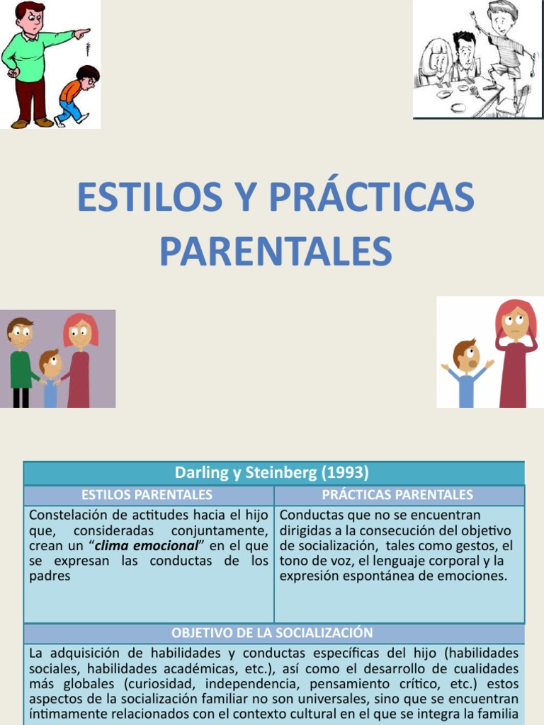 Estilos y Prácticas Parentales | PDF | Comportamiento | Conceptos ...