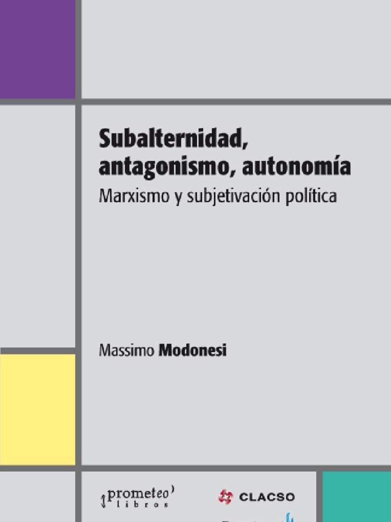 Subaltern Id Ad, Antagonismo y Mia | PDF | Karl Marx | Antonio Gramsci