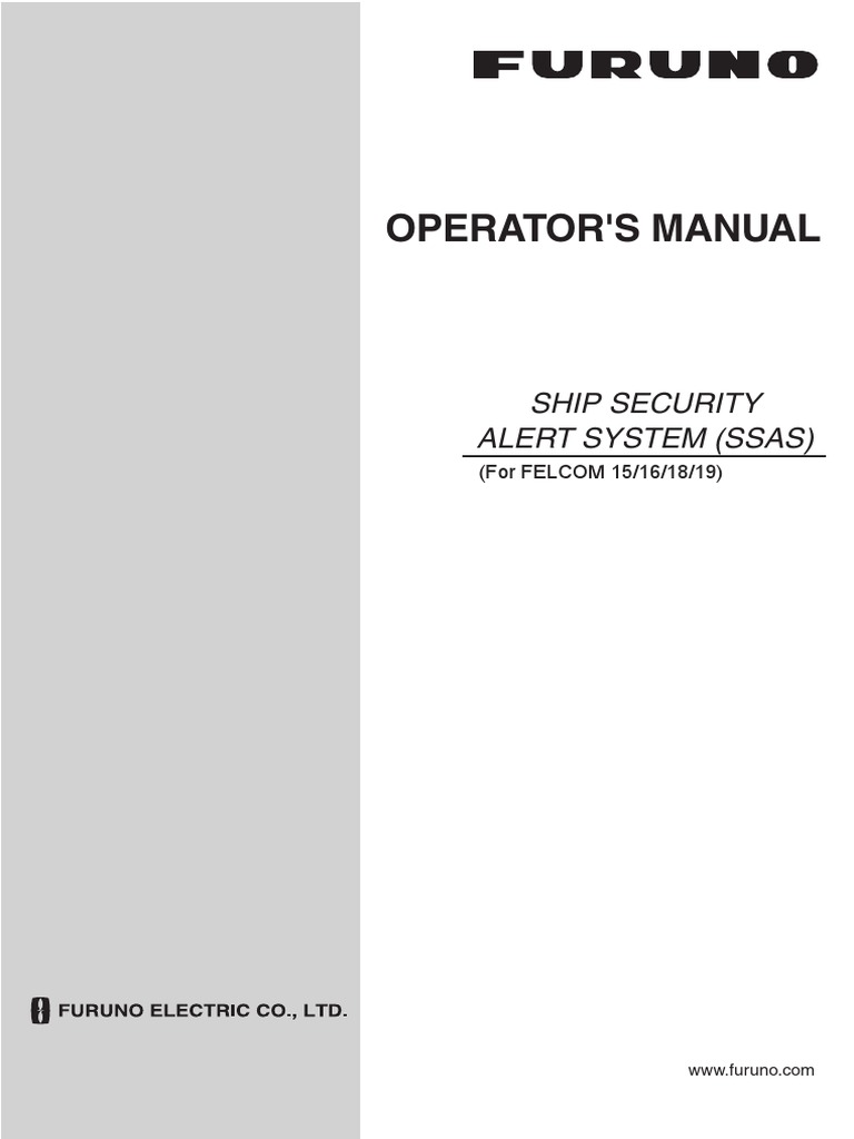 SSAS Operator's Manual for FELCOM Units | PDF | Screw | Compass