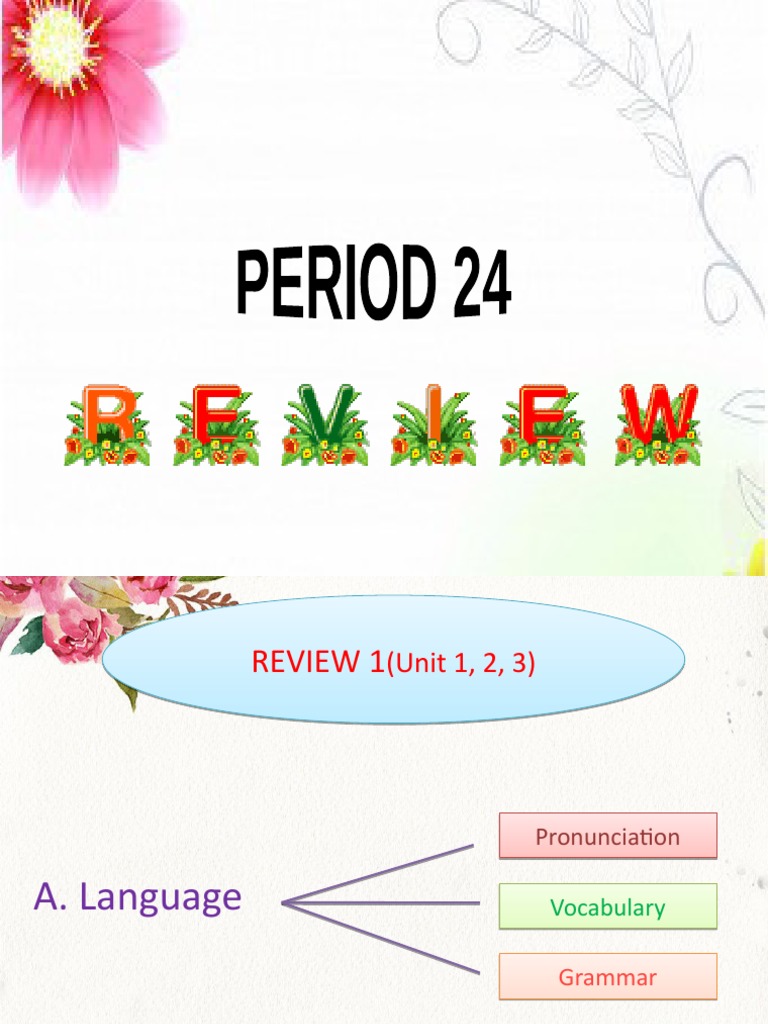 Review 1 123 Lesson 1 Language | PDF