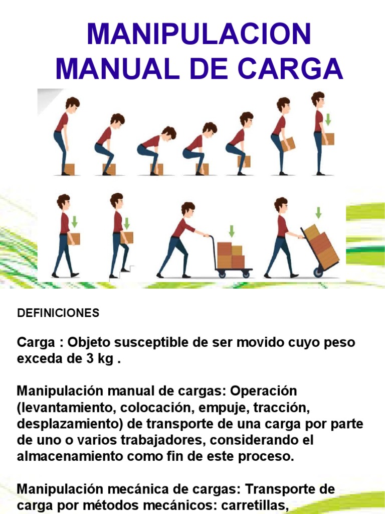 Capacitación de Manipulacion de Carga Manual | PDF | Máquina elevadora