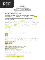Class 9 History Chapter Wise Topic Wise Notes Chapter 1 The French ...