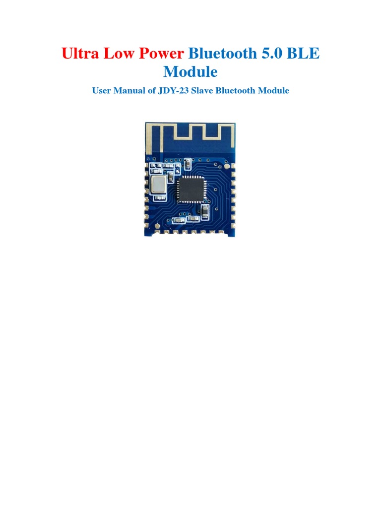 Ultra Low Power: Bluetooth 5.0 BLE | PDF | Bluetooth | Radio
