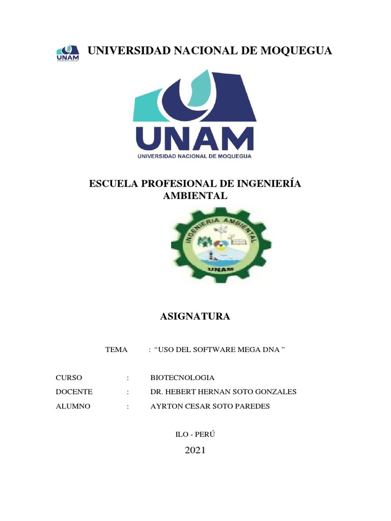 Uso del Software MEGA DNA en Biotecnología | PDF | Adn | Gene