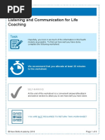 Active Listening Techniques Handout | PDF | Body Language | Communication