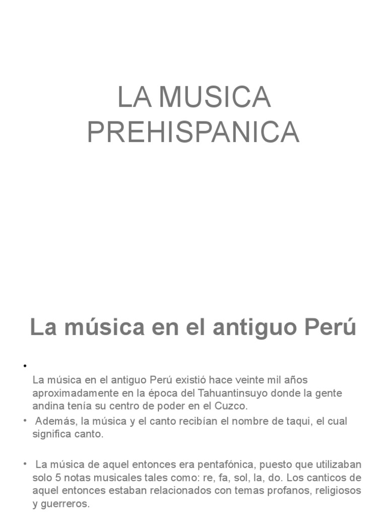 La Musica Prehispanica | PDF
