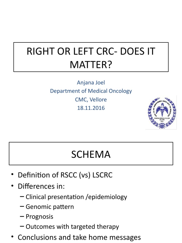 Right Vs Left Crc Final 1 Pdf Colorectal Cancer Cancer