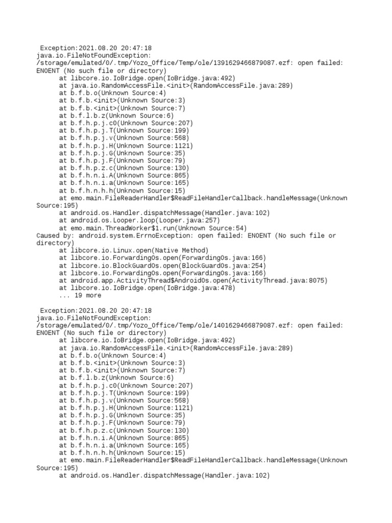 Yozo Log | PDF | Java (Programming Language) | Android (Operating System)