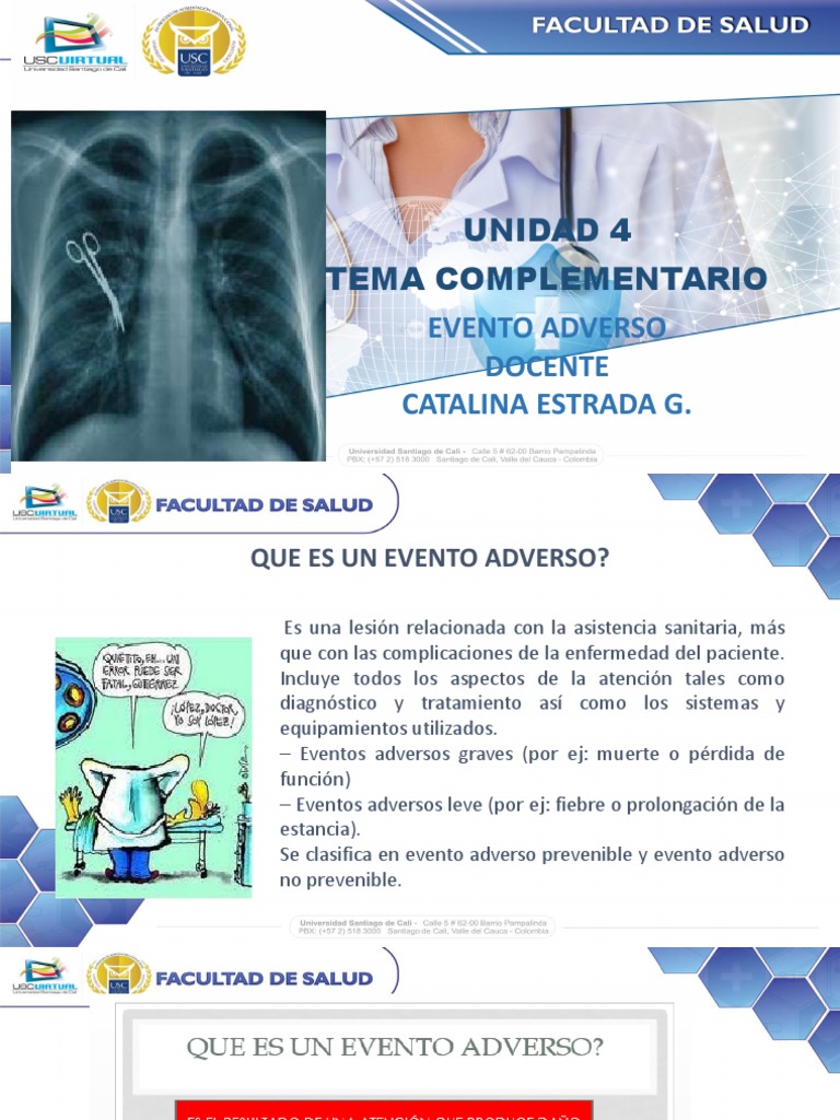 Seguridad en Eventos Adversos | PDF | Enfermedades y trastornos ...