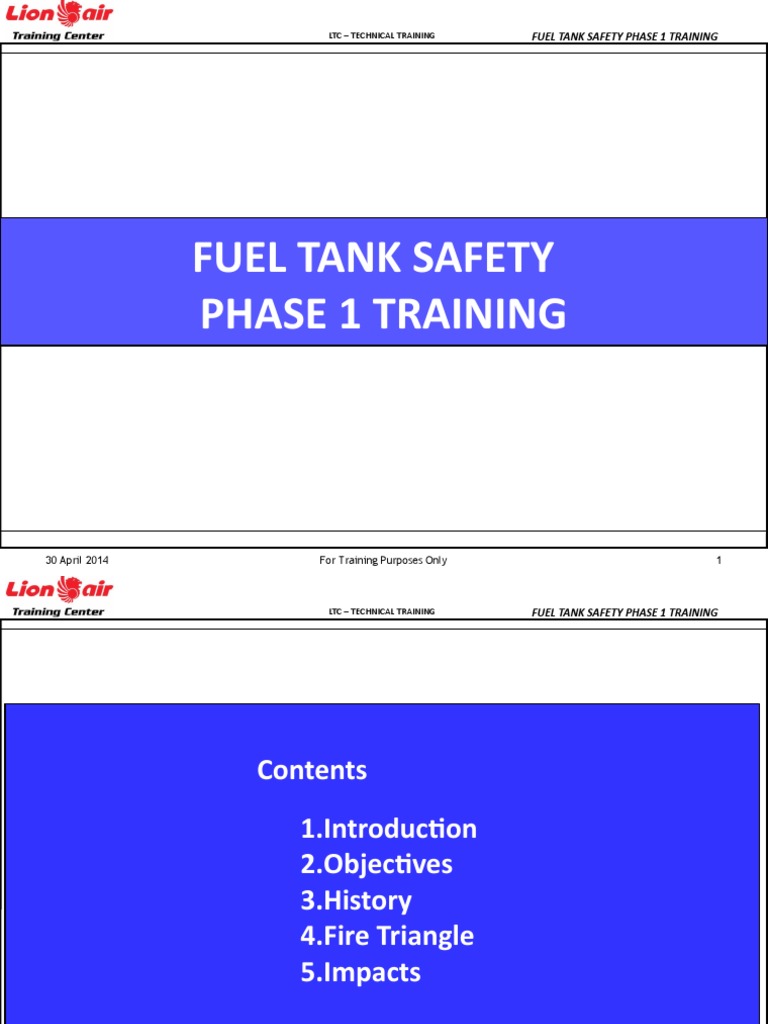FTS - Fuel Tank Safety Phase 1 - Rev | PDF | Aerospace | Vehicles
