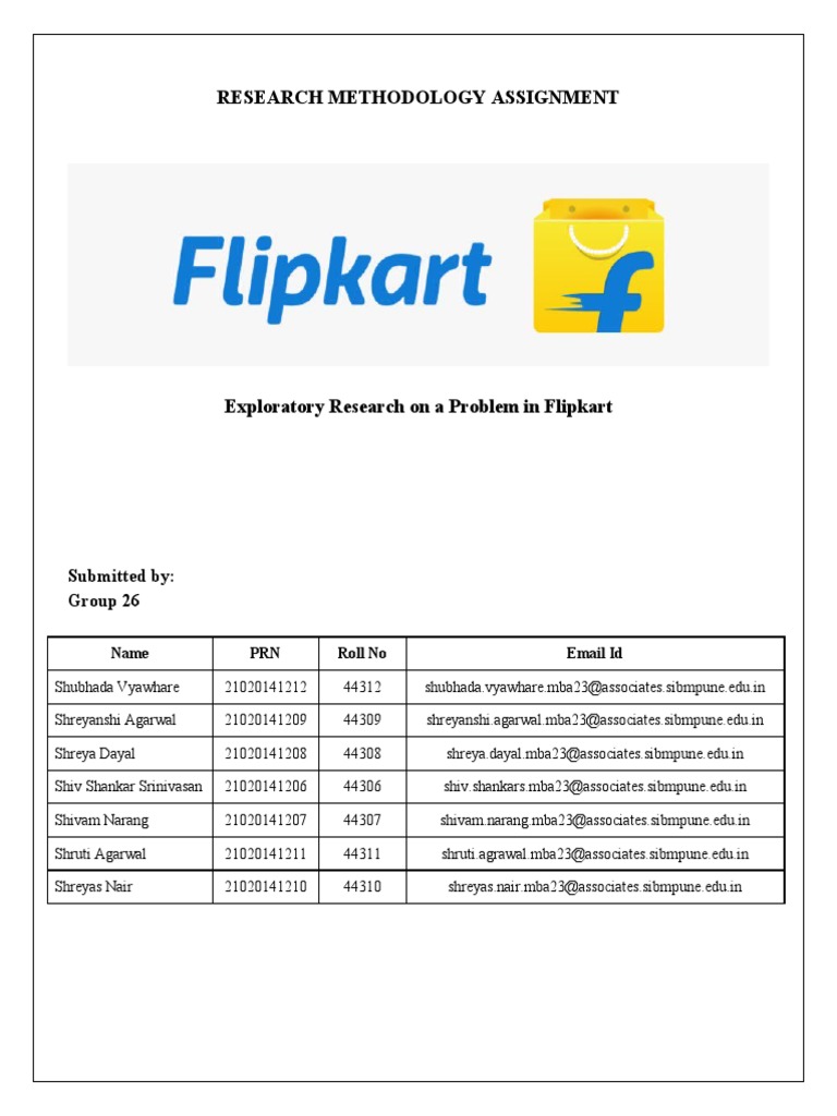 Group 26 RM Assignment | Download Free PDF | E Commerce | Customer