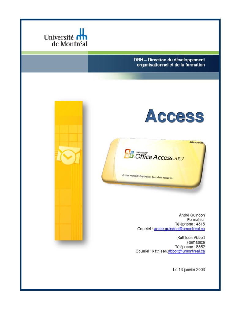 Access 2007 | Descargar gratis PDF | Microsoft Access | Bases de données